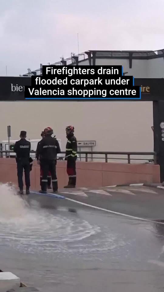 Emergency services in Valencia have been pumping out water from the ...