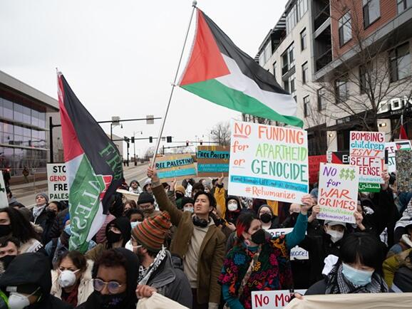 Hands off Rafah protest in East Liberty