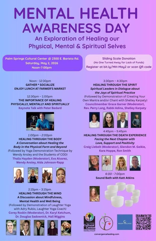 Palm Springs Cultural Center to Host Day of Healing for Mental Health ...
