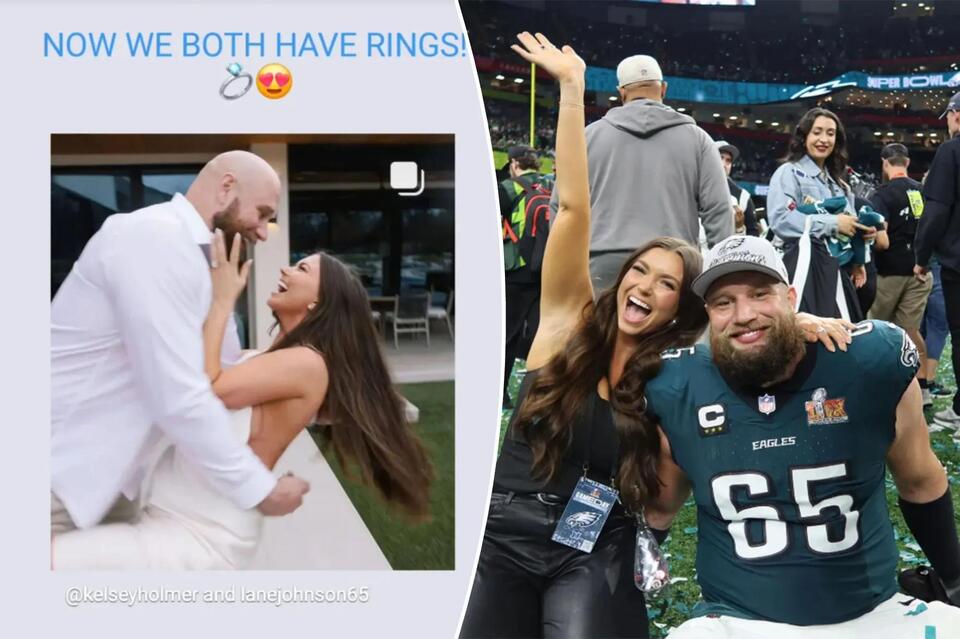 Eagles’ Lane Johnson gets engaged after Super Bowl 2025 triumph - NewsBreak