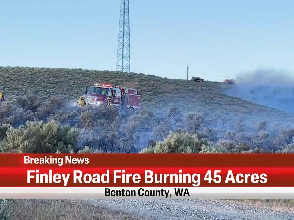 Wildfire contained, Finley Road reopened
