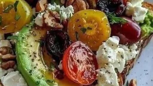 Gourmet Avocado Toast With Feta, Cranberries, And Walnuts - NewsBreak