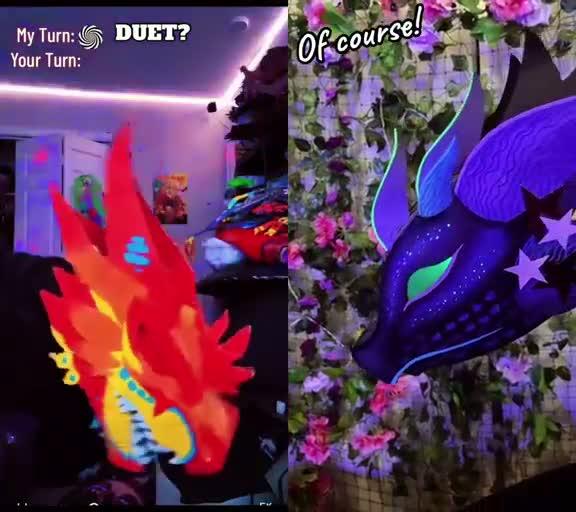 duet with Stranger Puppet paperdragon dragonpuppet dragonpuppetideas ...