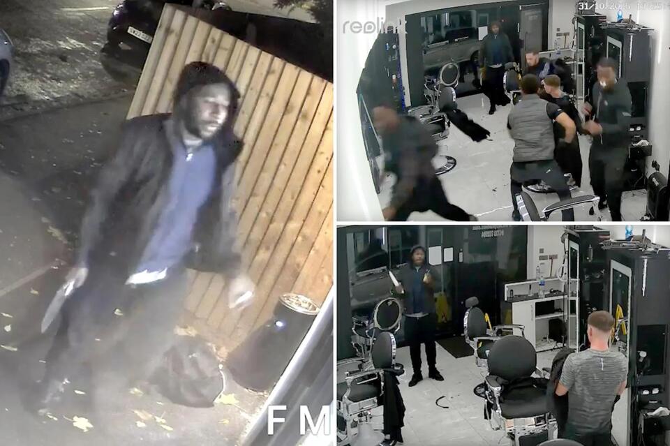 Chilling video shows UK mass train stabbing suspect storm into ...