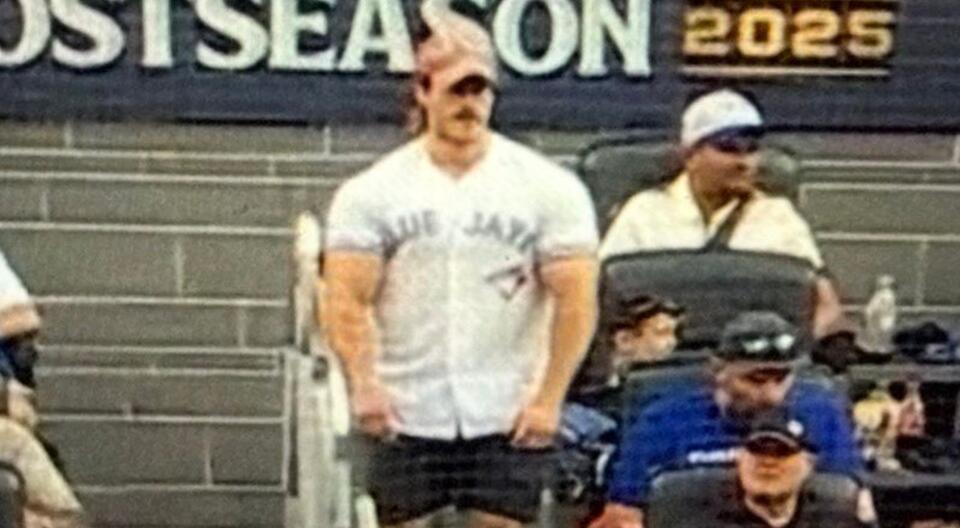 Cartoonishly-Jacked Toronto Blue Jays Fan Broke The Internet While ...
