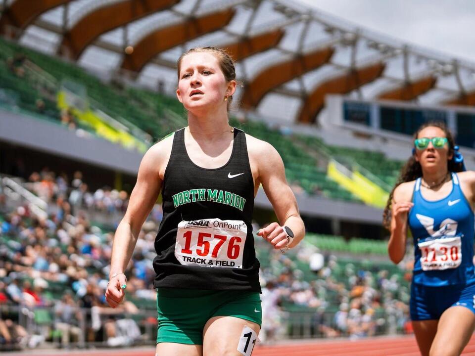 North Marion's Callie Cutsforth wins 4A 1500 meter state title
