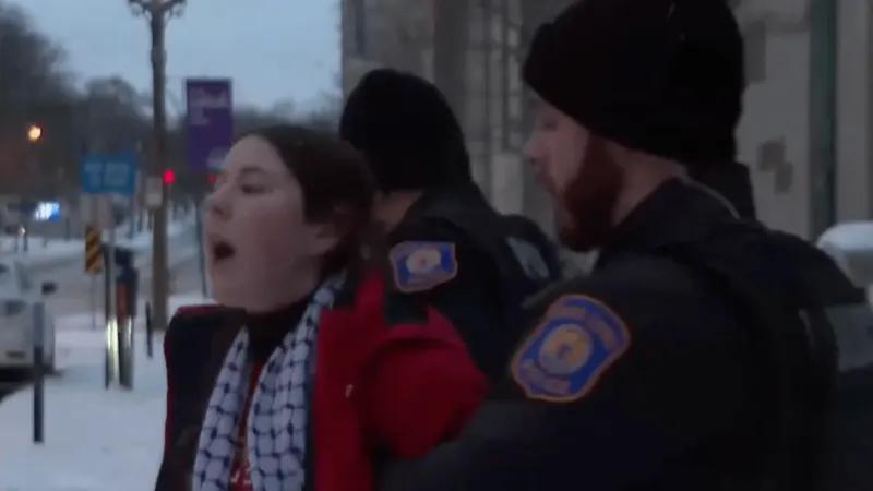 Michigan police arrest woman speaking out against Trump’s Venezuela ...
