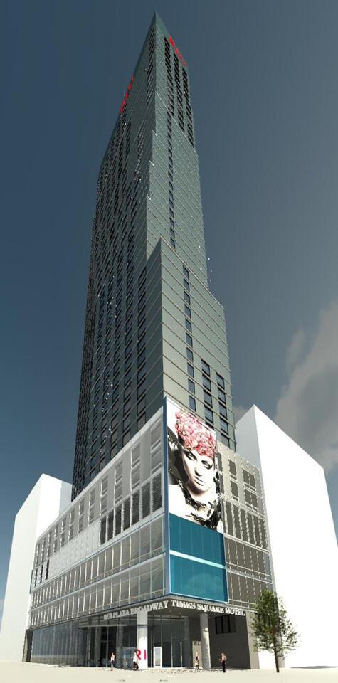 54-Story Hotel Skyscraper Continues Ascent at 1710 Broadway in Midtown ...