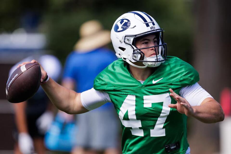 BYU football opens season ranked ahead of Utah in one poll despite QB ...