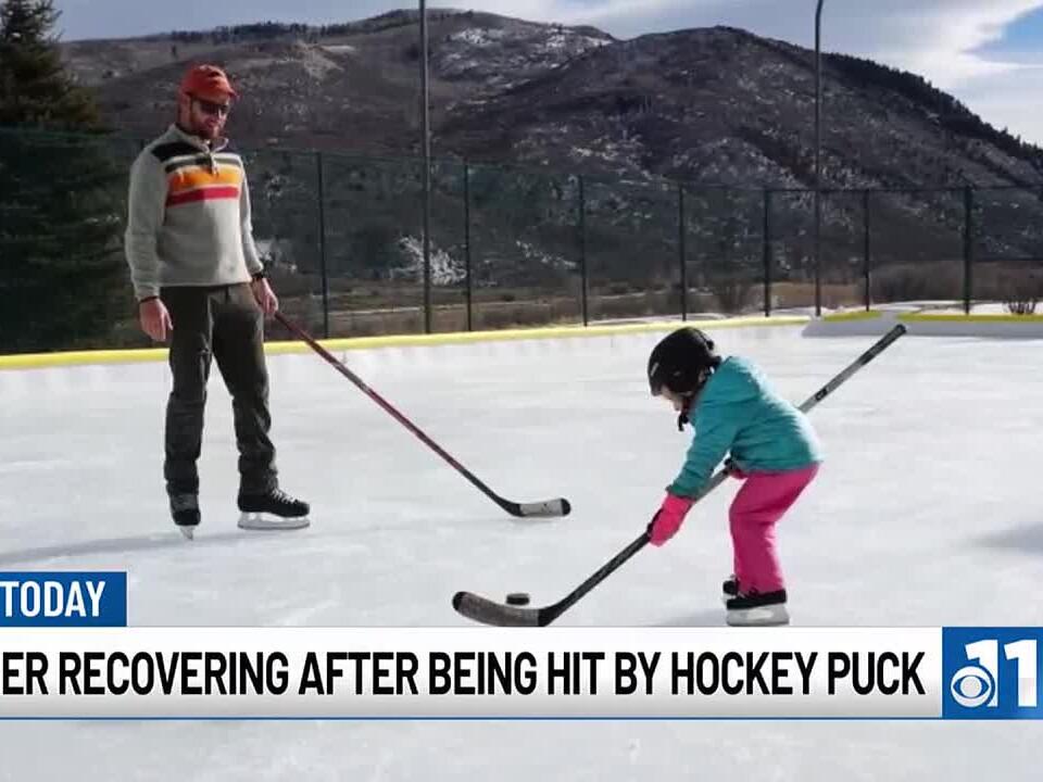 WATCH: Colorado Springs dad hit by puck while spectating hockey game ...