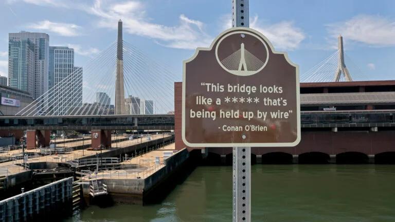 Who put this obscene, somewhat official-looking sign up near the Zakim ...