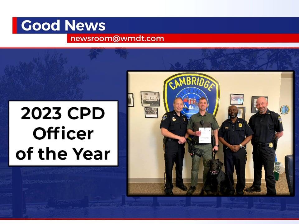 Cambridge PD Corporal nominated for Officer of the Year