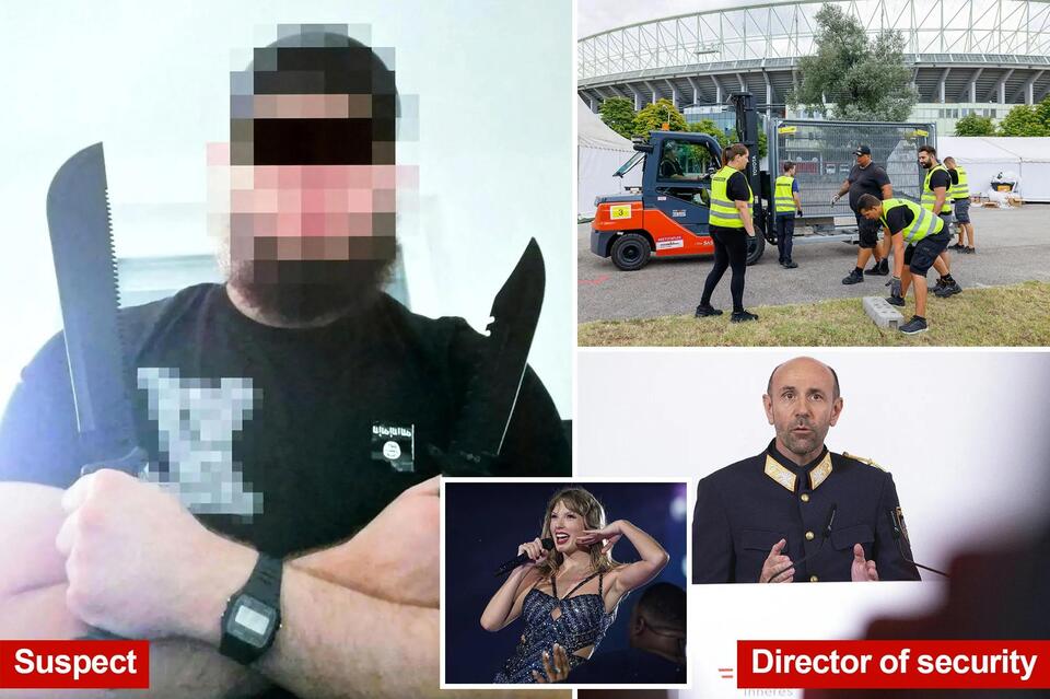 Taylor Swift ISIS bombing suspect pictured holding dual knives as ...
