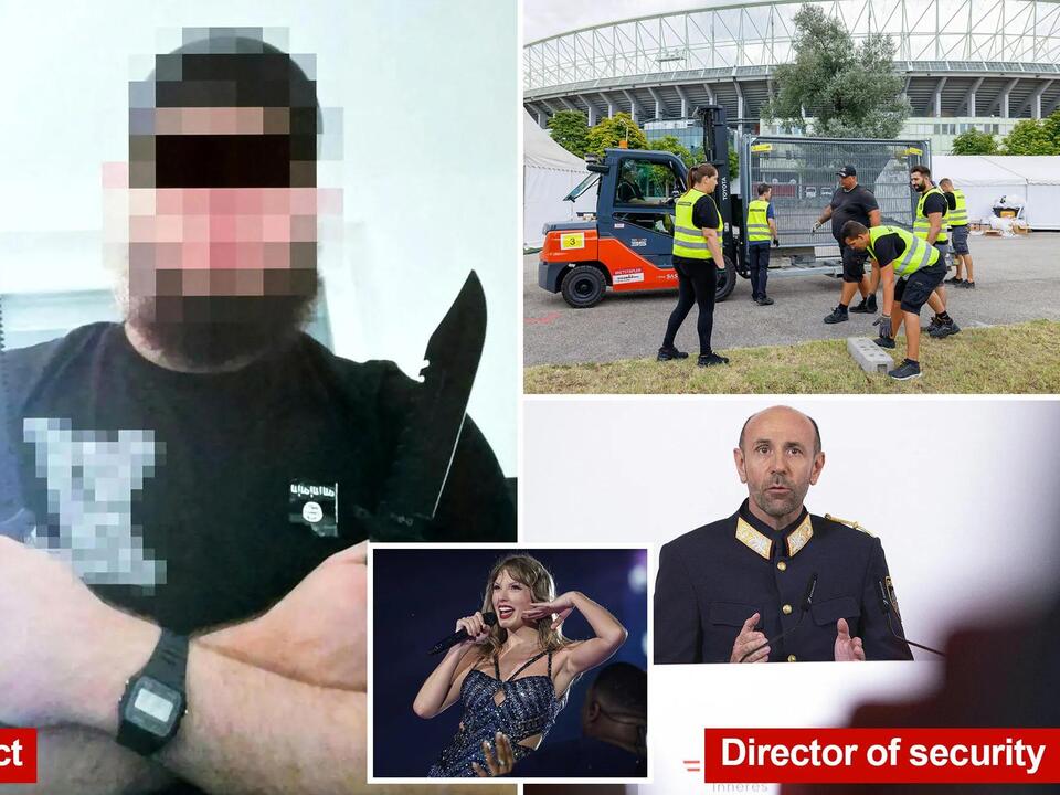 Taylor Swift ISIS bombing suspect pictured holding dual knives as ...