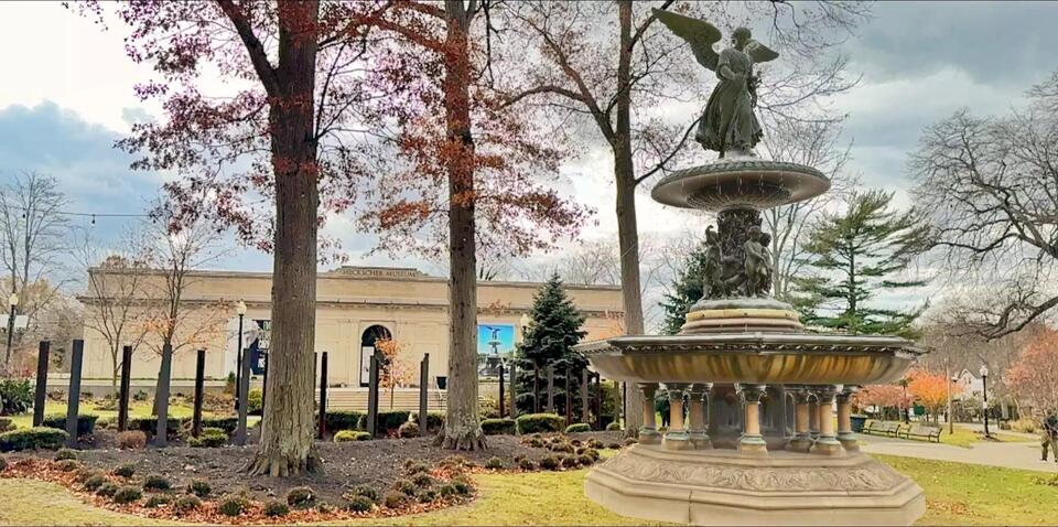 See Central Park’s Bethesda Fountain in Heckscher Park Through ...