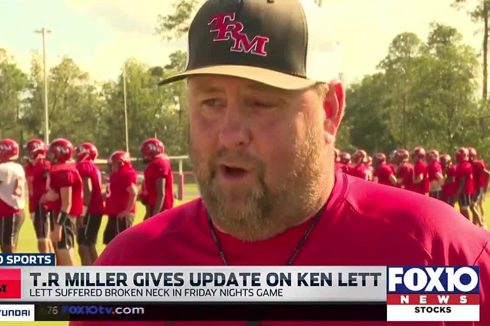 T.R. Miller Head Coach Brent Hubbert provides update on injured Ken ...