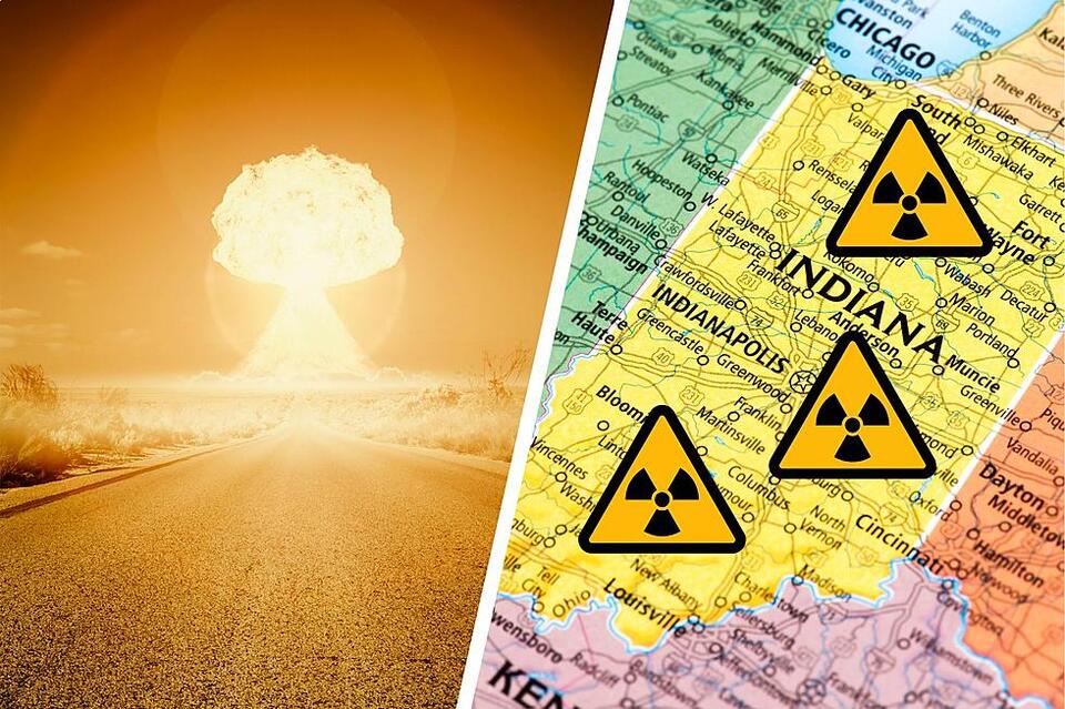 FEMA Map Shows Parts of Indiana That Could Be Targeted in a Nuclear ...