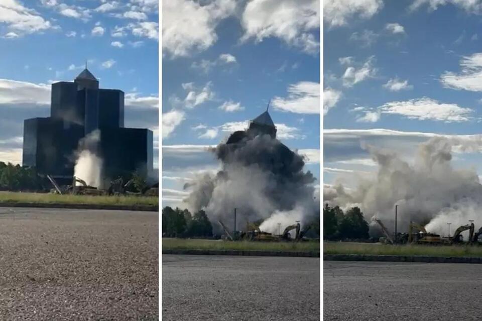 Implosion brings down iconic Mahwah Sheraton hotel - NewsBreak