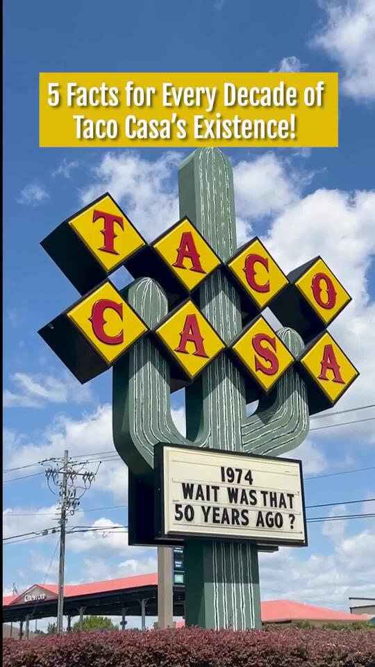 Today marks 50 years of Taco Casa! To celebrate, we put together 5 ...