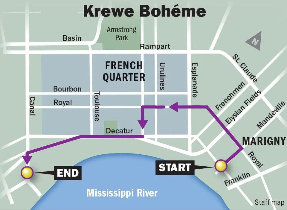 Here’s the weekend schedule, maps for New Orleans, Metairie and Slidell ...