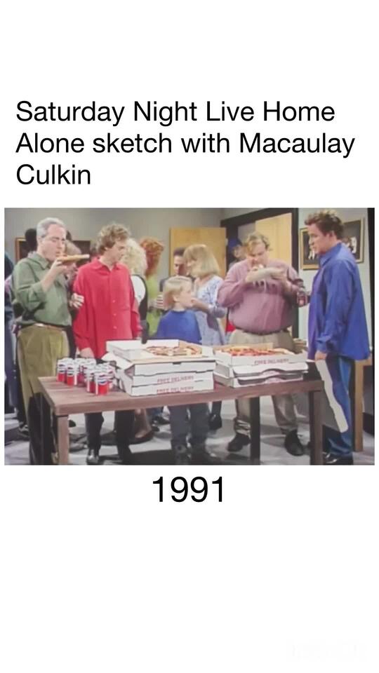 Saturday Night Live Home Alone sketch with Macaulay Culkin 1991 # ...