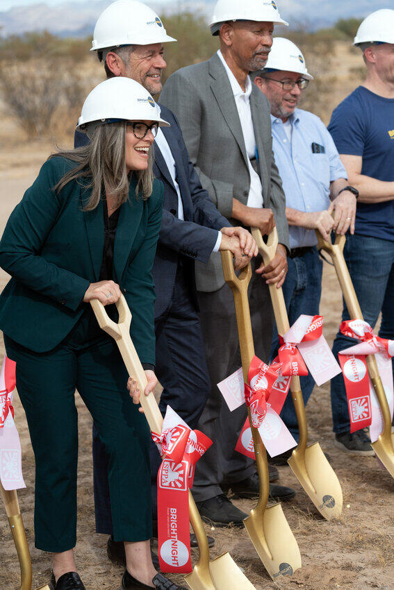 Hobbs at Pinal solar project groundbreaking - NewsBreak