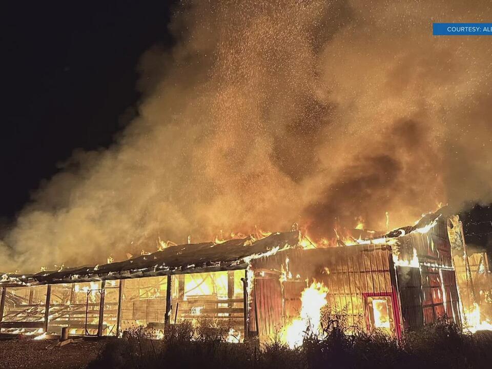 Community raises thousands of dollars for local farm after barn burns down