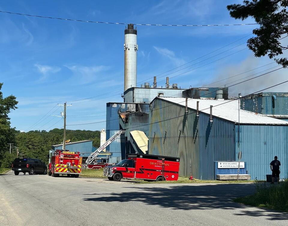 Fire still smoldering at Orrington trash incinerator - NewsBreak