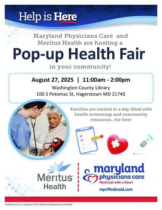 Free Pop-Up Health Fair Scheduled in Hagerstown - NewsBreak