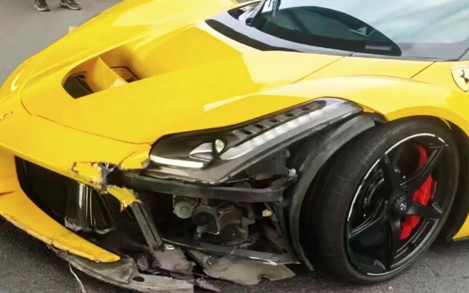 Ferrari LaFerrari Damaged in Crash on Chinese Road - NewsBreak