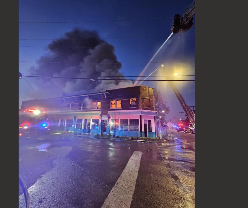 Crews work large building fire in downtown Kansas City - NewsBreak