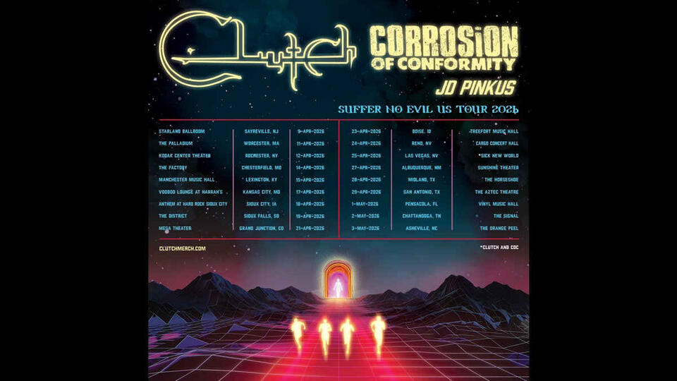 Clutch And Corrosion Of Conformity Announce Suffer No Evil Tour - NewsBreak