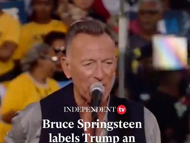 Bruce Springsteen slammed Donald Trump in one sentence as he serenaded ...