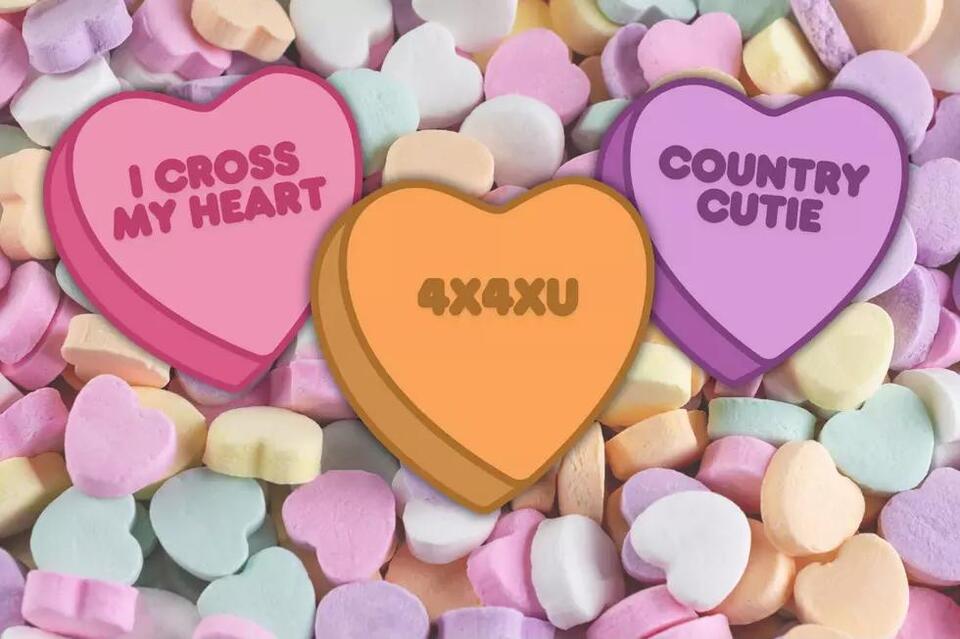 23 Country Conversation Hearts for Valentine’s Day - NewsBreak