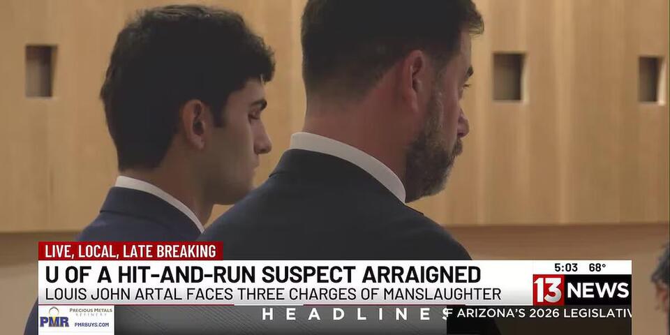University of Arizona hit-and-run suspect arraigned on manslaughter ...