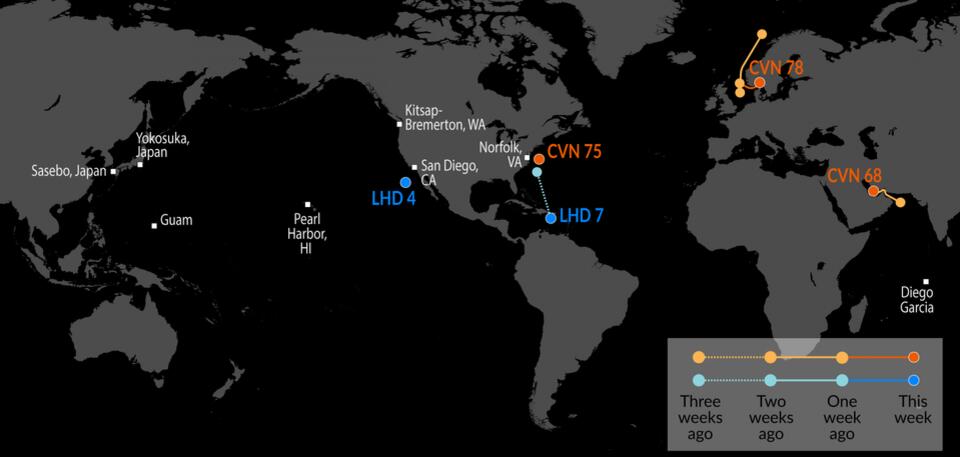U.S. Naval Update Map: Sept. 18, 2025 - NewsBreak