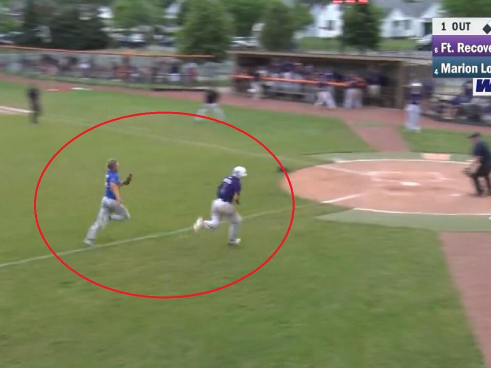 High school baseball player makes ridiculous defensive play