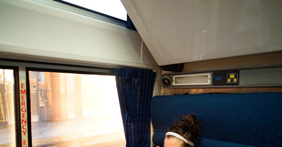 The best Amtrak booking is the private bedroom with two beds, couch ...