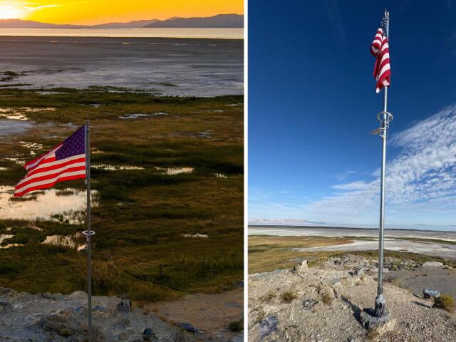 State threatens to remove flagpole, flag placed on Utah landmark ...
