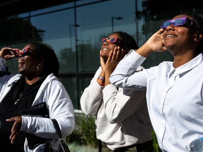 Solar Eclipse: People Across Southland Look Up In Shared Awe