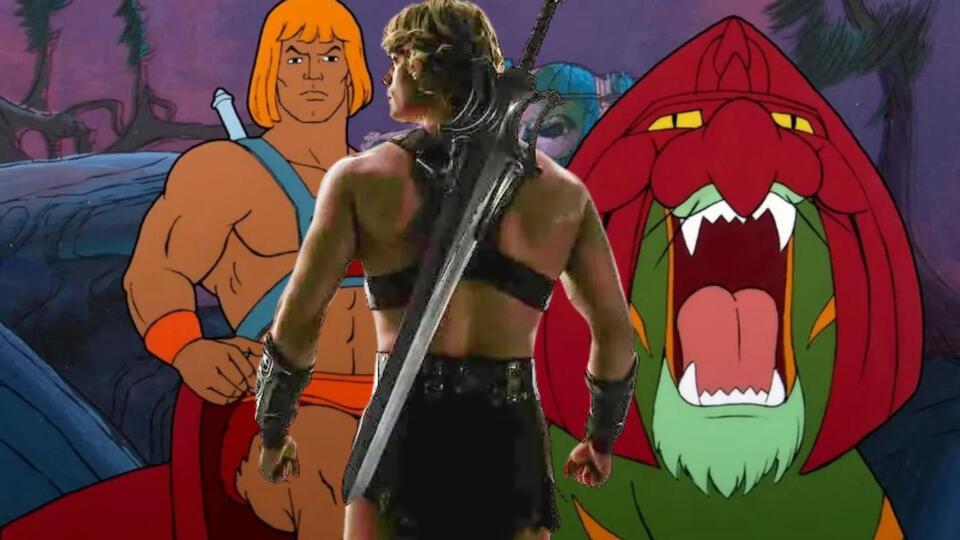 First Look At Nicholas Galitzine as He-Man on Battle Cat In ‘Masters of ...
