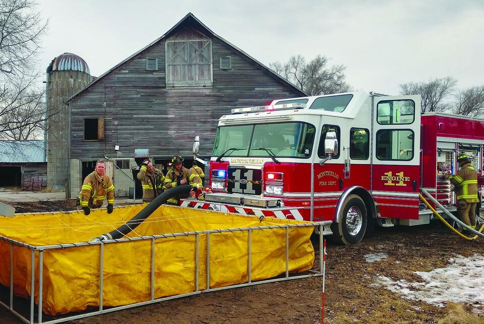 Firefighters snuff smoldering hay in barn fire - NewsBreak