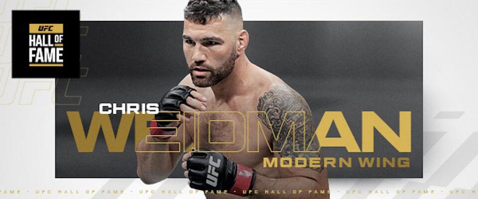 Chris Weidman Named As Member Of The 2026 UFC Hall Of Fame Class ...