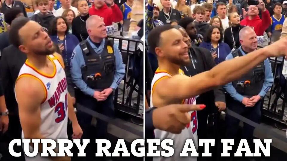 Steph Curry spotted raging at fan in heated argument after incident in ...