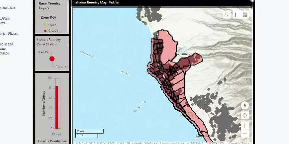 Interactive map shows re-entry updates for fire-impacted areas in ...