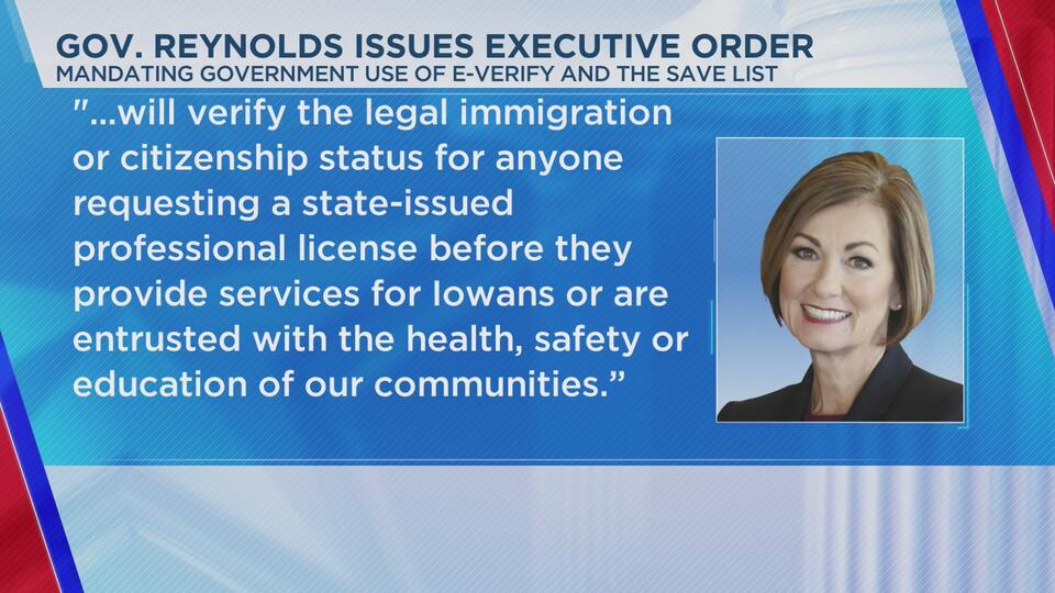 Gov. Reynolds signs executive order requiring E-Verify use for all ...
