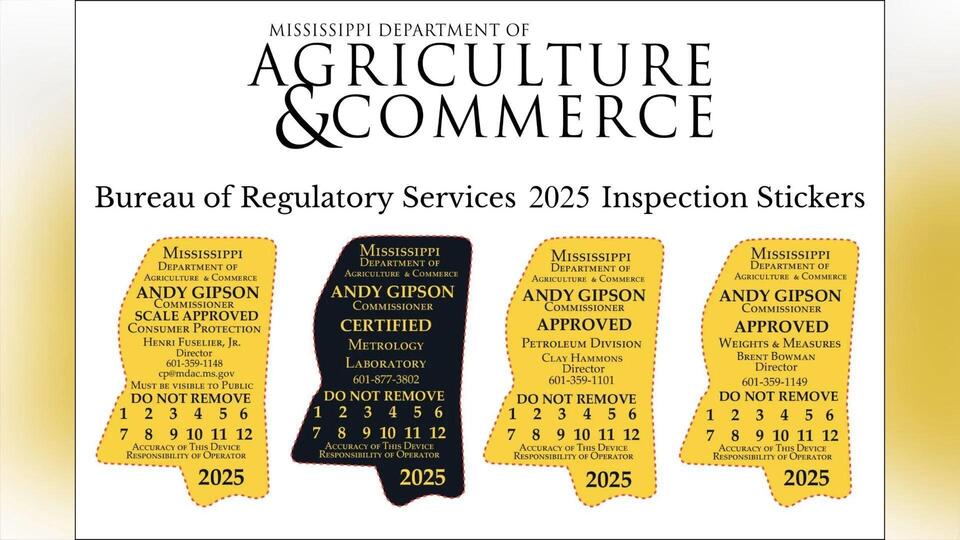 Mississippi unveils 2025 retail inspection stickers in partnership with ...