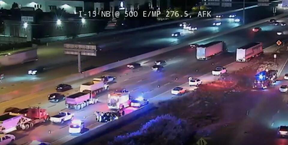 Five-vehicle crash causes delays on I-15 in Utah County on Tuesday ...