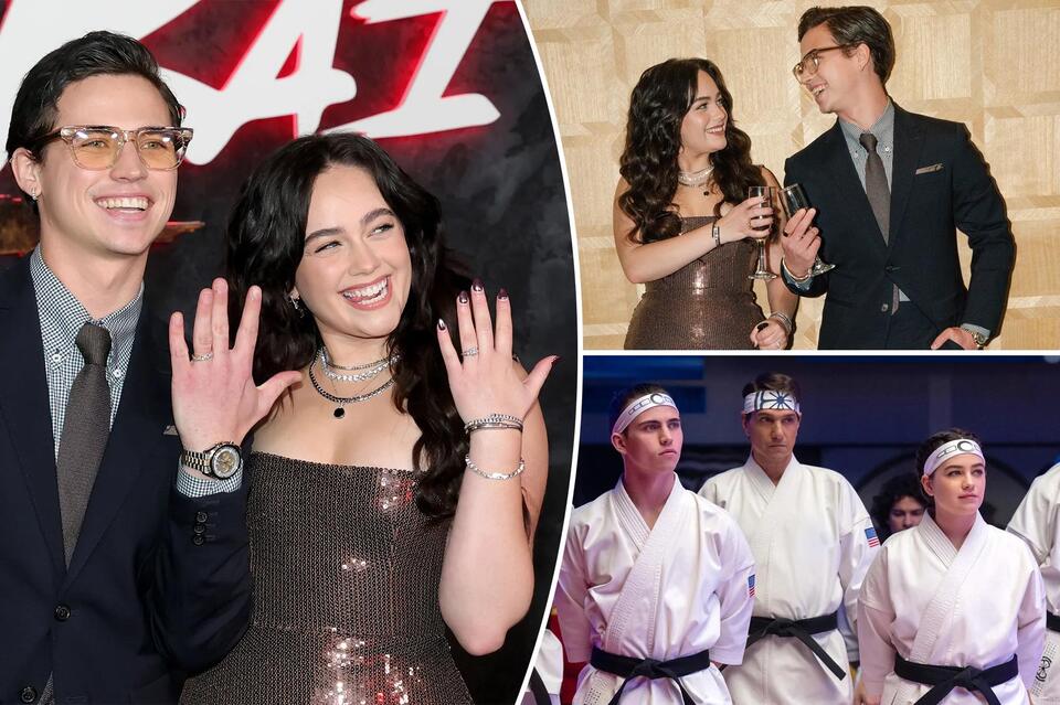 ‘Cobra Kai’ stars Tanner Buchanan, Mary Mouser reveal engagement on red ...