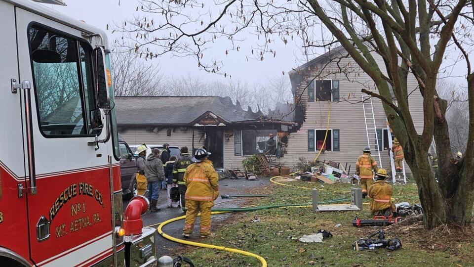 Two displaced after fire tears through Tulpehocken Twp. home - NewsBreak